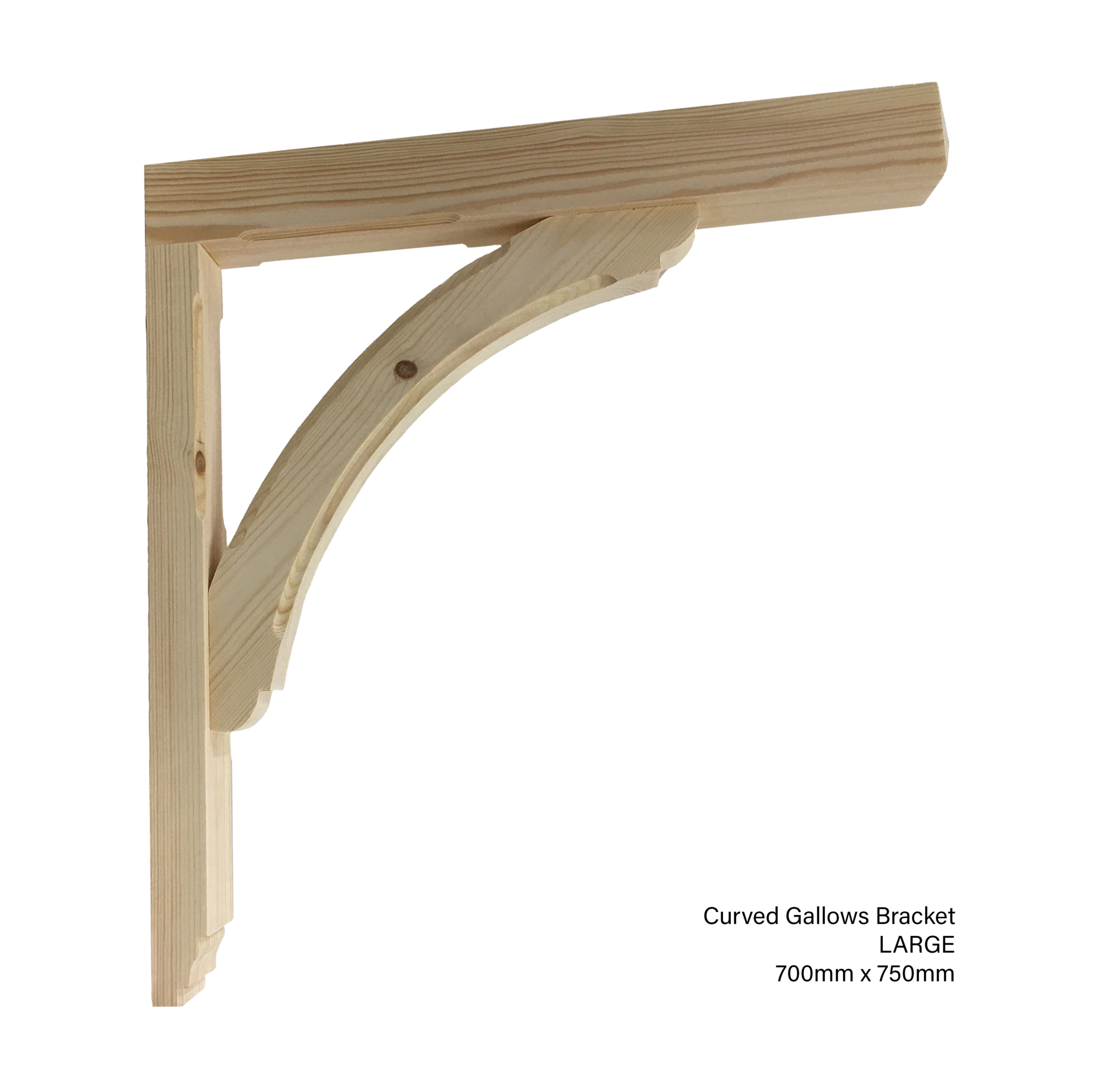 Gallows Bracket by George Woods - Small curved brace